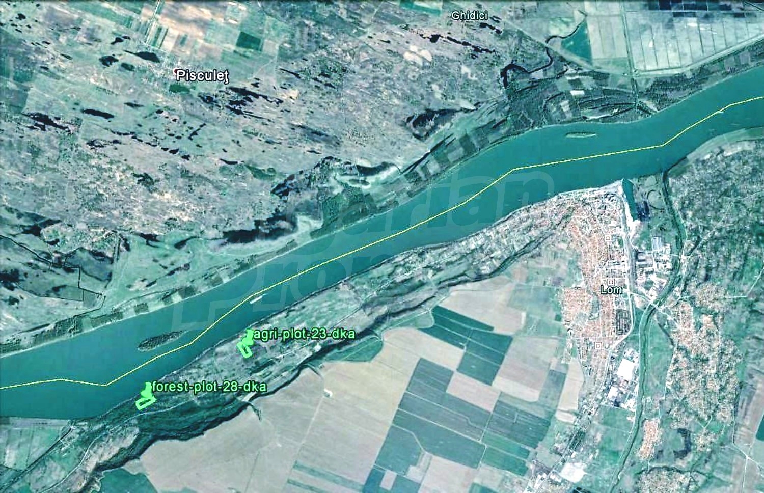 Agricultural land for sale near Lom, Bulgaria. Agricultural land and ...