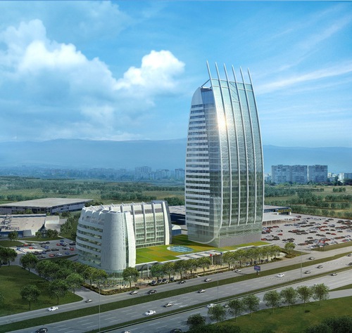 „Капитал форт" е новата най-висока сграда в София. Офиси продава и ...